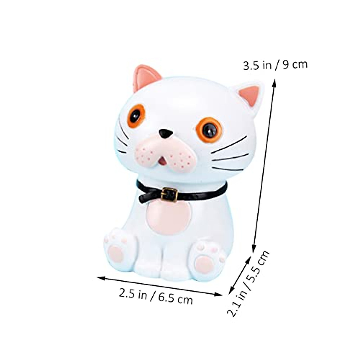 Levemolo Bobble Head Cat Ornament Car Decoration Spring Decor Decoration for Home Spring Base Dancing Toy Bobblehead Kitten Cat Bobbleheads Dashboard Figurine Kitten Adorn Resin Cat Crafts