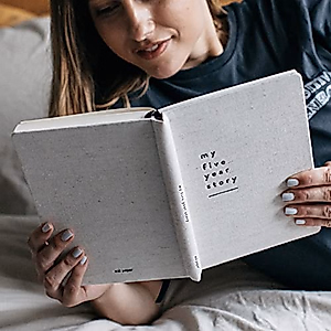 Mål Paper Five Year Journal - Cotton Hardback | Daily Dated Notebook for Mindfulness, Recovery & Positive Thinking Tool | Life Planner Log Book | Hand Finished, Unique Gifts for Men & Women