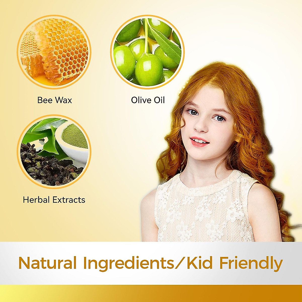 Temporary Hair Color Wax - 4.23 oz Instant Cream Pomade for Party, Cosplay, and Easy Cleaning (1, Gold)