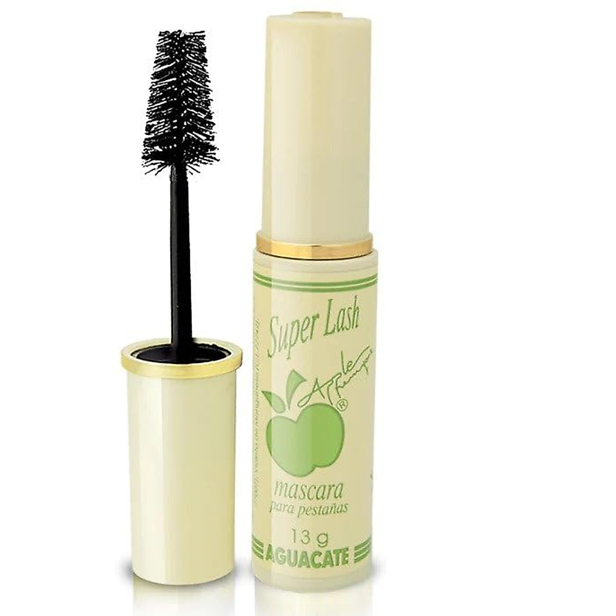 By Apple Super Lash Mascara 6 Pack Mexican Mascara Promotes Natural Growth Full Volume Lashes Length Fierce Long Lasting Intensified Eye Makeup 5 Black plus 1 clear Set