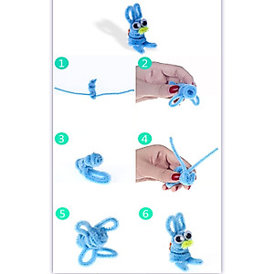 Macaron Mixed Color Pipe Cleaners Craft 500 PCS Chenille Stems Assorted Colors 6MM x 12 INCH Twistable Stems for Children’s Crafts and Arts Bendable Sculpting Sticks