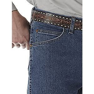 Wrangler Premium Performance Cowboy Cut Comfort Wicking Regular Fit Jean, Vintage Stone, 40X32