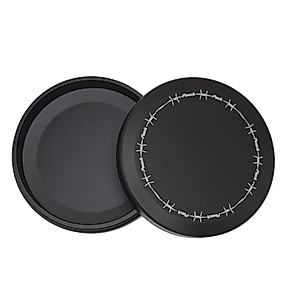 Pouch Pack - Metal Container for Zyn | Zyn Metal Can | Zyn Holder | Zyn Can | Aluminum Zyn Container | Snus Can | Zyn Tin | Zyn Case | Gift for Him | Caffeine Pouches | Black - (Single Compartment)