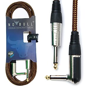 Pro Grade Right Angle Electric Guitar Cable 10 ft / 3m - Universally Compatible Instrument Cable/Guitar Cord 10 ft/Amp Cord for Electric Guitar - Guitar Amp Cord for Electric Guitar