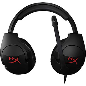 HYPERX Cloud Stinger Gaming Headset - Lightweight Design - Flip to Mute Mic - Memory Foam Ear Pads - Built in Volume Controls - Works PC, PS4, PS4 Pro, Xbox One, Xbox One S (HX-HSCS-BK/NA) (Renewed)