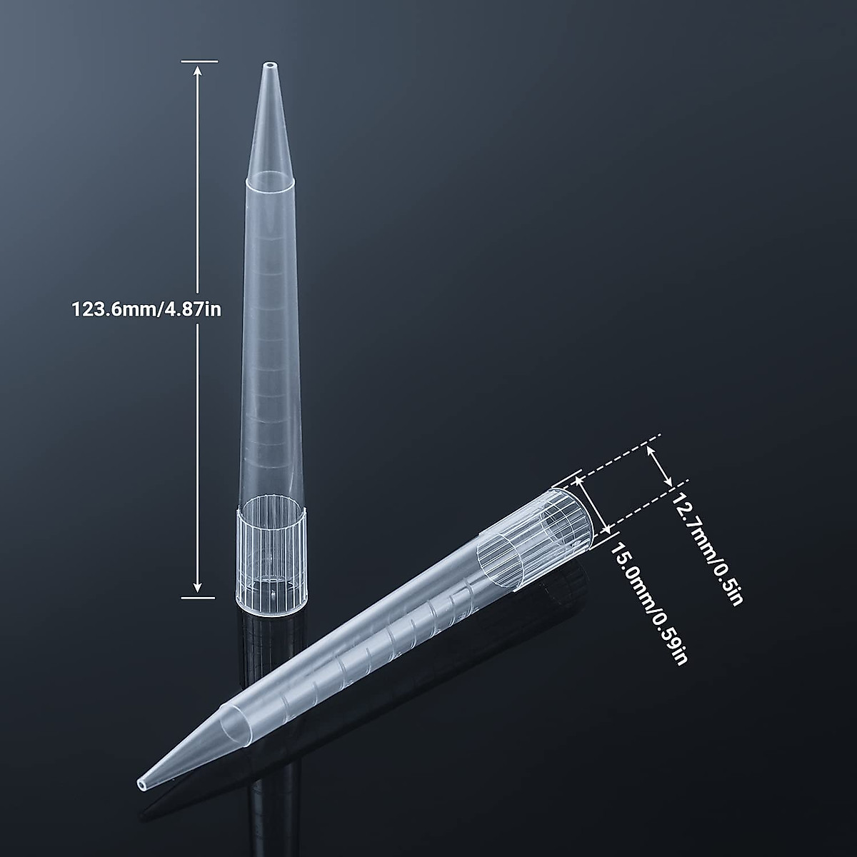 FOUR E'S SCIENTIFIC 1-5ml High-Accurate Single-Channel Adjustable Pipettes with 24pcs 5ml Pipette Tips