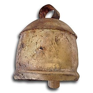 Dome Top Large Tin Bell 3 Inches by 4 Inches with Wooden Striker