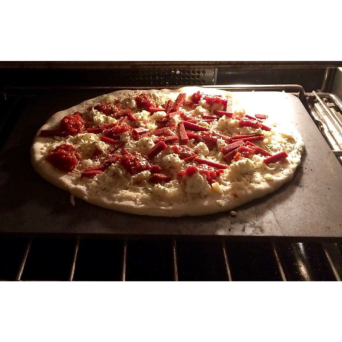 Gunner Ridge - Oven/Grill Pizza Steel - Pre-Seasoned Carbon Steel Oven & Grill Cookware, 10" x 13.5" x 1/4", Made in USA