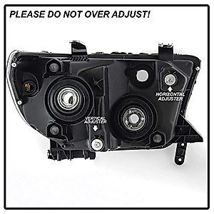 ACANII - For 2007-2013 Toyota Tundra 2008-2017 Sequoia Chrome Housing OE Style Headlights Headlamps Assembly Left+Right