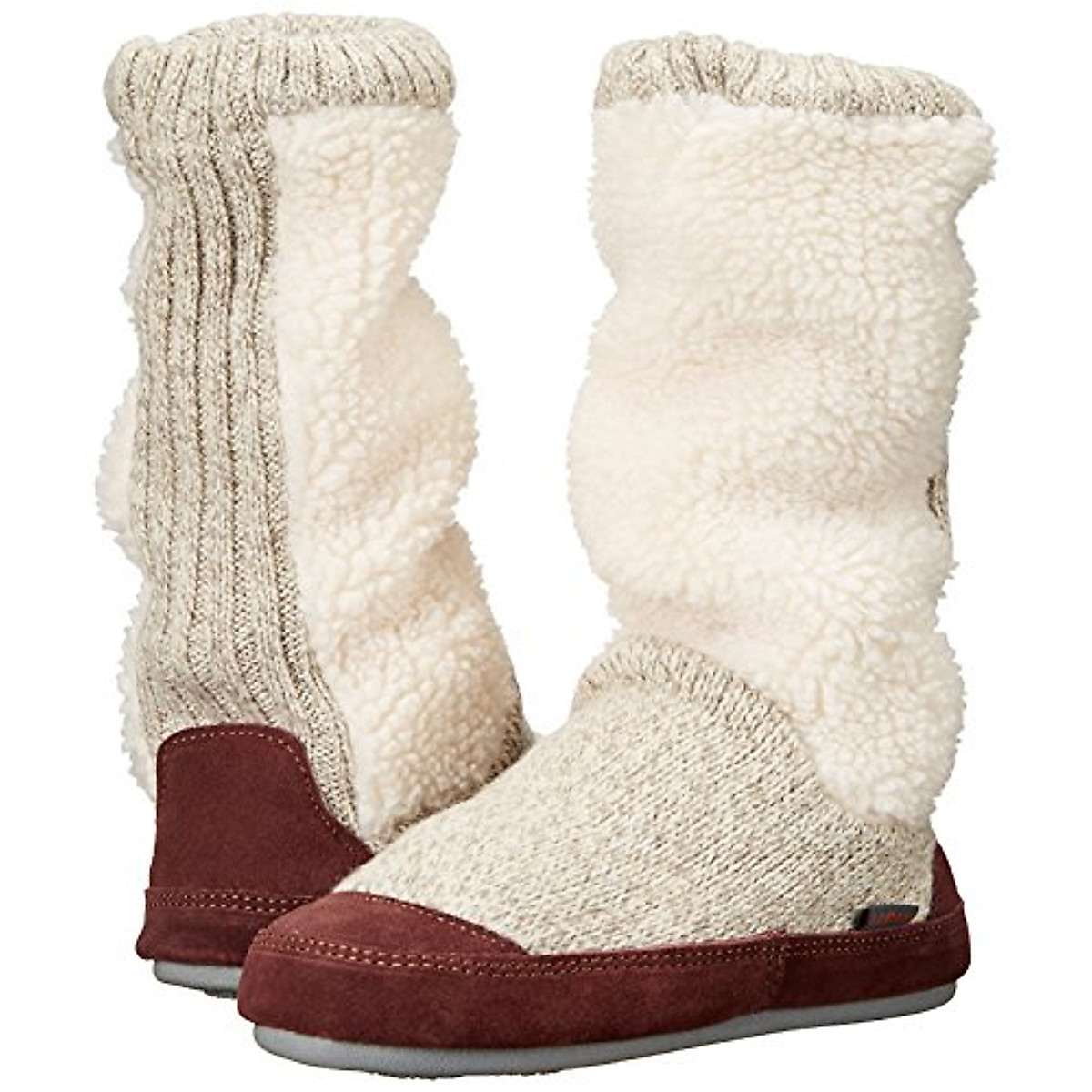 Acorn Slouch Boots Slippers for Women - Comfy, Memory Foam, Non-Slip, Durable, Mid-Calf House Slipper with Indoor/Outdoor Sole