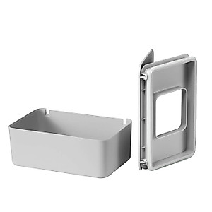 Ophobay Baby Wipes Dispenser, Baby Wipes Case Holder Keeps Diaper Wipes Fresh Wipe Container with Seal Design Grey