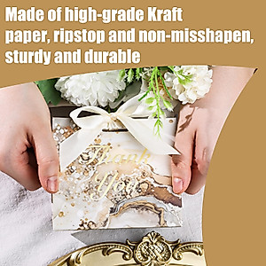 VGOODALL 24PCS Thank You Gift Bags, Party Favor Bags Candy Bags Treat Boxes Paper Gift Bags with Bow Ribbon for Wedding Bridal Baby Shower Birthday Party