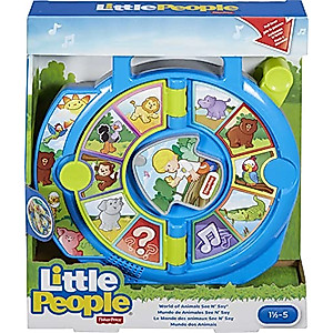 Fisher-Price Little People Toddler Learning Toy World of Animals See ‘N Say with Music and Sounds for Ages 18+ Months