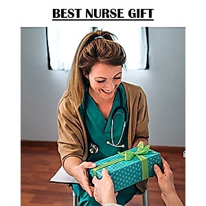 Nurse Accessories for Work Nurse Gifts - Nurse Tote Bag with Stainless-Steel Tumbler, Nurse Badge Reel Gift Card Great Thank You nurse gifts RN Gift and Perfect Graduation Gift Nurse Bag for Work