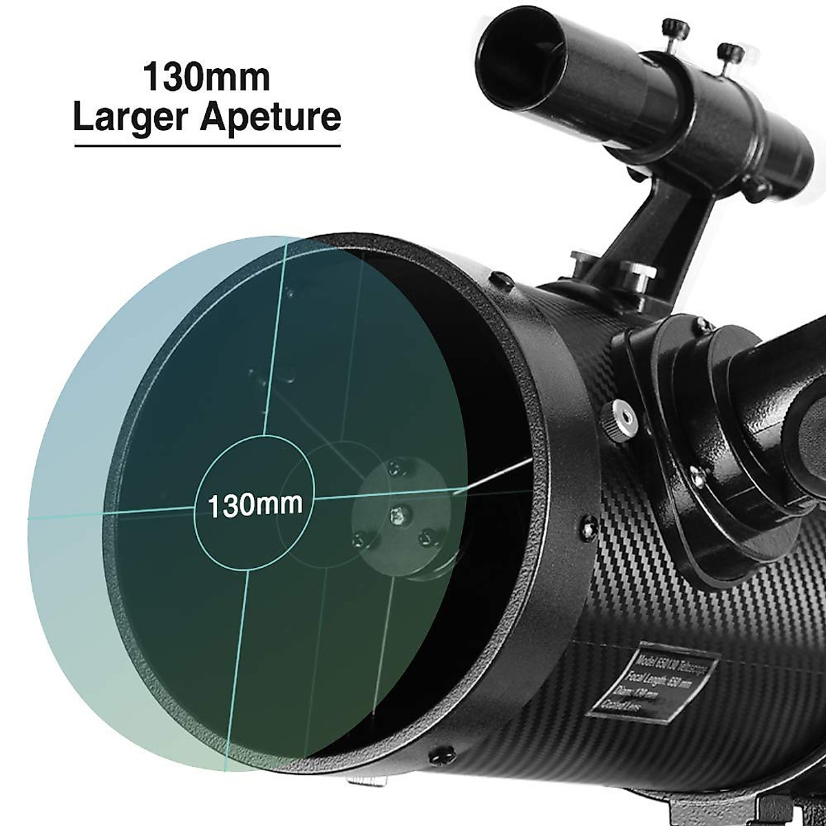 SOLOMARK Telescope 130650EQ, Telescopes for Adults and 1.25inch Telescope Accessory Set with Carry Case