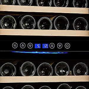 Kalamera 73 Bottle Compressor Wine Cooler Dual Zone with Touch Control