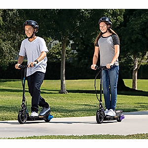 Razor Power Core E100 Electric Scooter - Black Deck - Blue - FFP
