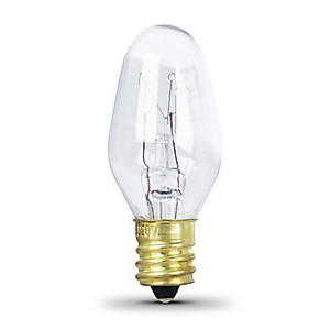 10-Watt C7 Appliance Incandescent Light Bulb (2-Pack)-Feit Electric-BP10C71/2/RP