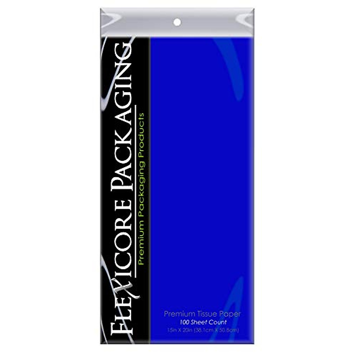 Flexicore Packaging | Gift Wrap Tissue Paper | Size: 15x20 | Acid Free (Blue, 100 Sheets)