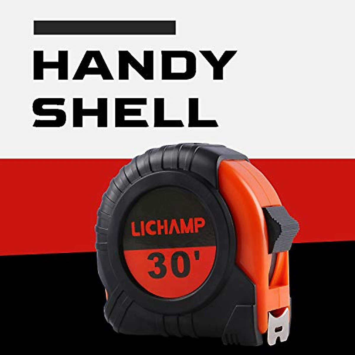 LICHAMP Tape Measure 30-Foot, 2 Pack Bulk Easy Read Measuring Tape Retractable Metric/Fractional, Measurement Tape 29.5FT/9M by 1-Inch