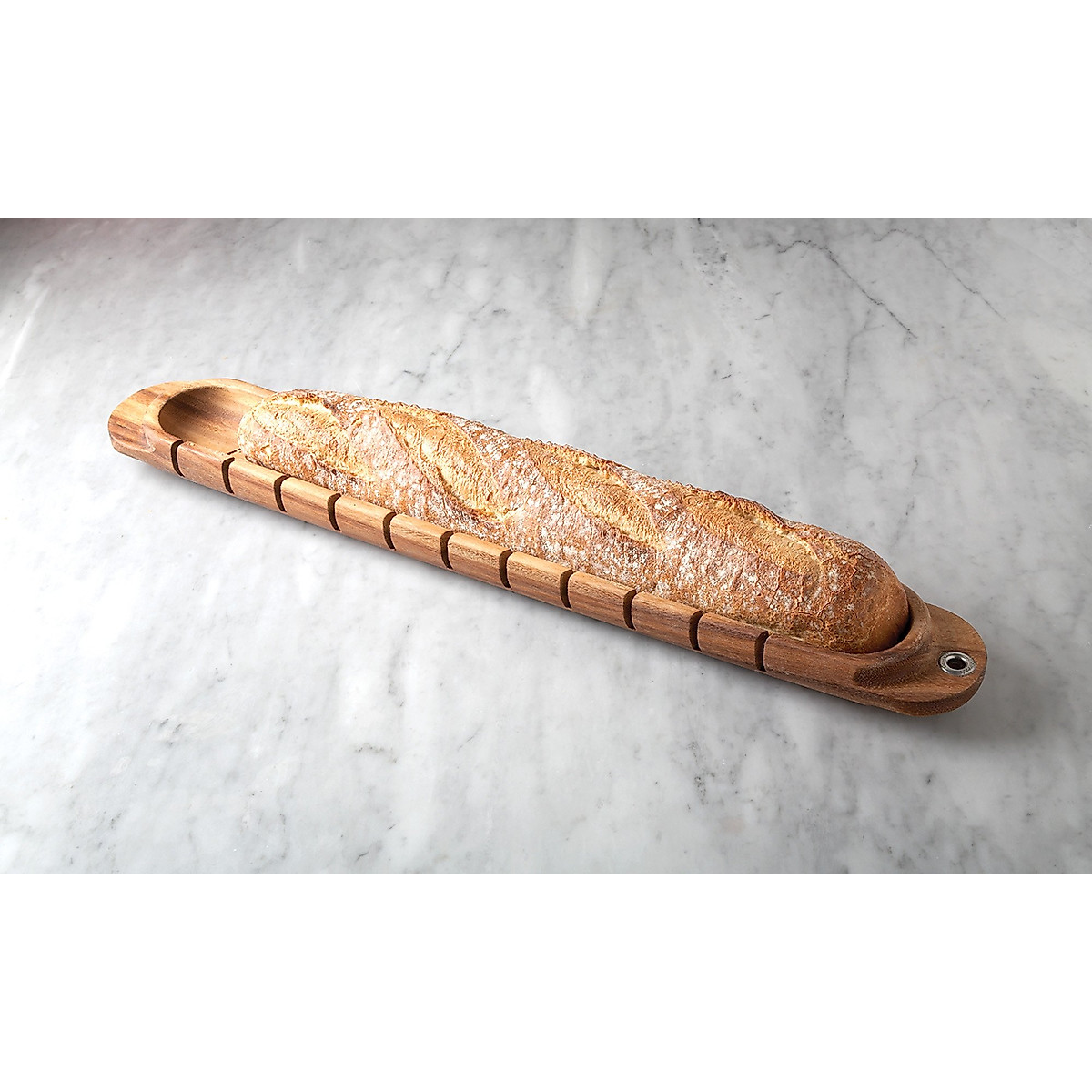 Ironwood Gourmet Avignon Baguette Miter, Acacia Wood 1.75 x 3.5 x 26.25 inches