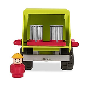 Battat – Green Recycling Truck – Classic Toddler Trucks – Eco-Friendly Toy – Soft Rubber Wheels – 18 Months + – Garbage Truck