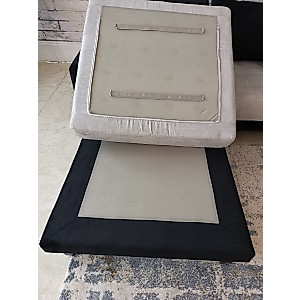 Stendmar L Shape U Shape Reversible Modern Microfiber Fabric Sectional Couch Sofa Set S150D (S150DBK-Black, 142-182" L x 110-150" D x 35" H)