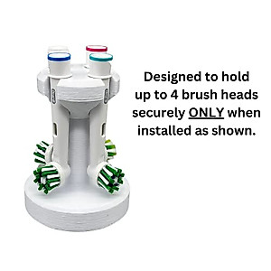 HOYT DESIGN for Oral-B Countertop Electric Toothbrush Replacement Brush Head Holder Organizer Stand