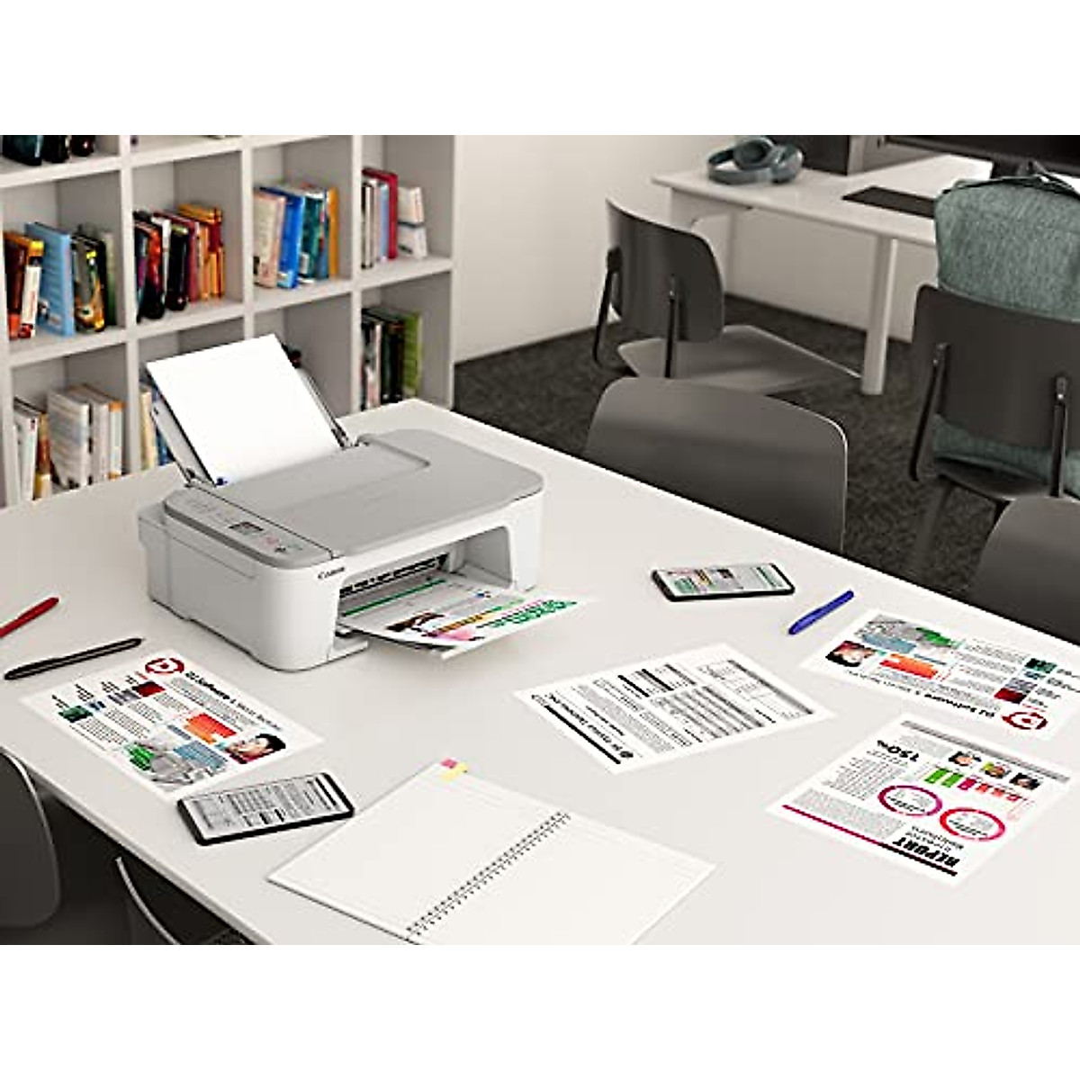 Canon PIXMA TS3520 Compact Wireless All-in-One Printer, White