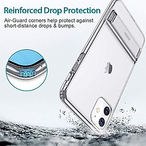 ESR Metal Kickstand Designed for iPhone 11 Case, [Vertical and Horizontal Stand] [Reinforced Drop Protection] Flexible TPU Soft Back for iPhone 11 (2019 Release), Clear