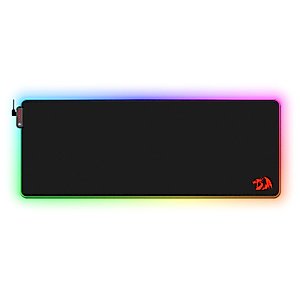 Redragon RGB LED Large Gaming Mouse Pad Soft Mat with Nonslip Base, XL Size with Stitched Edges for PC Gamer (31.5 x 11.8 x 0.16 inches)