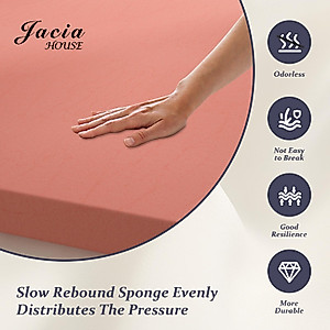 Jacia House 3 Inch Bed Foam Hospital Size Mattress Topper in a Box, Hospital Bed Topper, Certi PUR-US Certified 72 * 33 * 3 Inches Hospital Bed Essentials Mattress Pad Blue