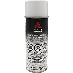 Agco Paint Machinery Enamel Protects Against Rust Aerosol Spray Can (Clover White)