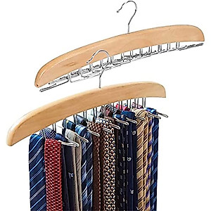HAHTGSO Tank Top Hanger Space Saving 24 Large Capacity 360°Rotating, Non-Slip Clothes Hangers Foldable Metal Hooks, Camisole Organizer for Camisole, Tank Tops, Bras, Bathing Suits, Scarfs (2PCS)