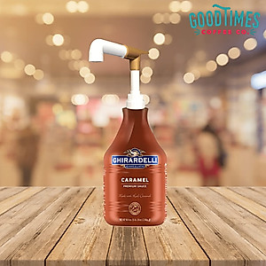 Good Times Coffee Co. Sauce Pump Dispenser for Ghirardelli Bottles, Fits 87.3 to 90.4 Ounce Bottles