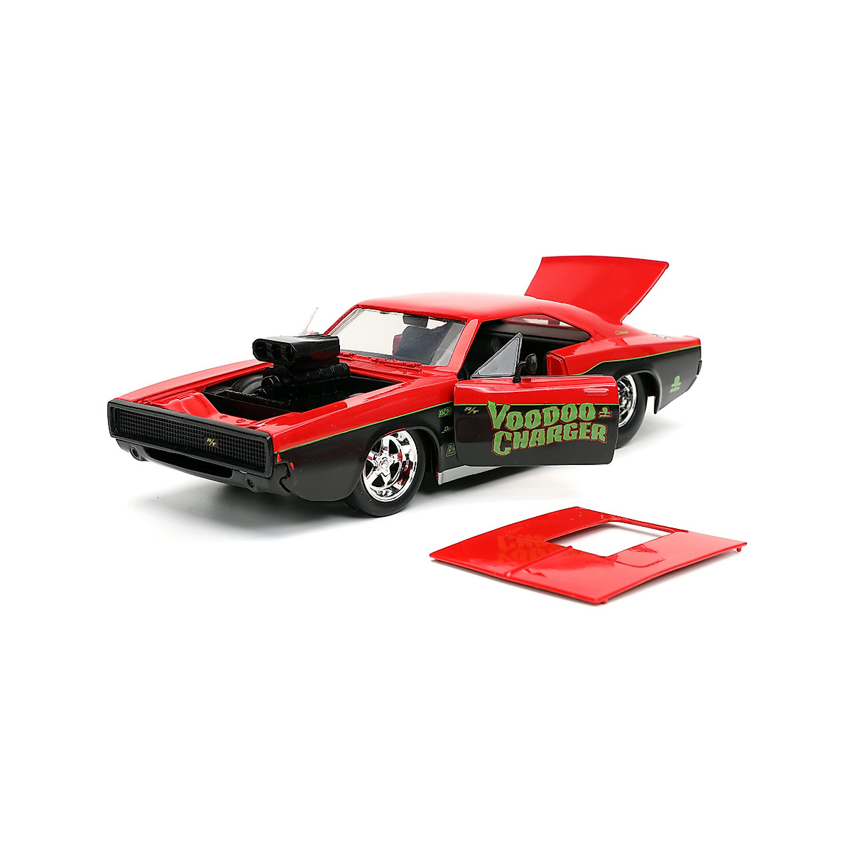 Big Time Muscle 1:24 1970 Dodge Charger RT Voodoo Die-Cast Car, Toys for Kids and Adults