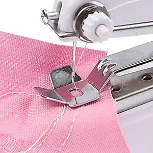 Yiphates Handheld Sewing Machine, Mini Electric Stitching Machine, Portable Cordless Handheld Electric Sewing Machine with Thread Kit, for Fabric and Clothing, Home Travel Use