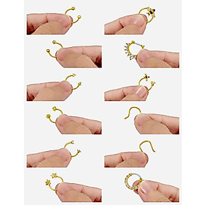 Msndnkwo 16G Septum Ring for Women Men 316L Surgical Stainless Steel Septum Jewelry Nipple Rings Nose Ring Seamless Hinged Segment Clicker CZ Daith Rook Helix Tragus Cartilage Piercing Jewelry