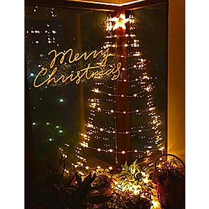 BHCLIGHT 66Ft 200 LED Fairy Lights Plug in, Waterproof String Lights Outdoor 8 Modes Copper Wire Lights Bedroom Decor, Twinkle Lights for Girl's Room Garden Christmas Party Wedding (Warm White)