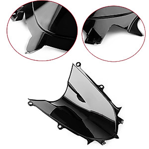 SPORT FAIRING Windshield Fit for Yamaha YZF R6 2017 2018 2019 R7 2021 2022 Motorcycle Windscreen Wind Deflector - Black