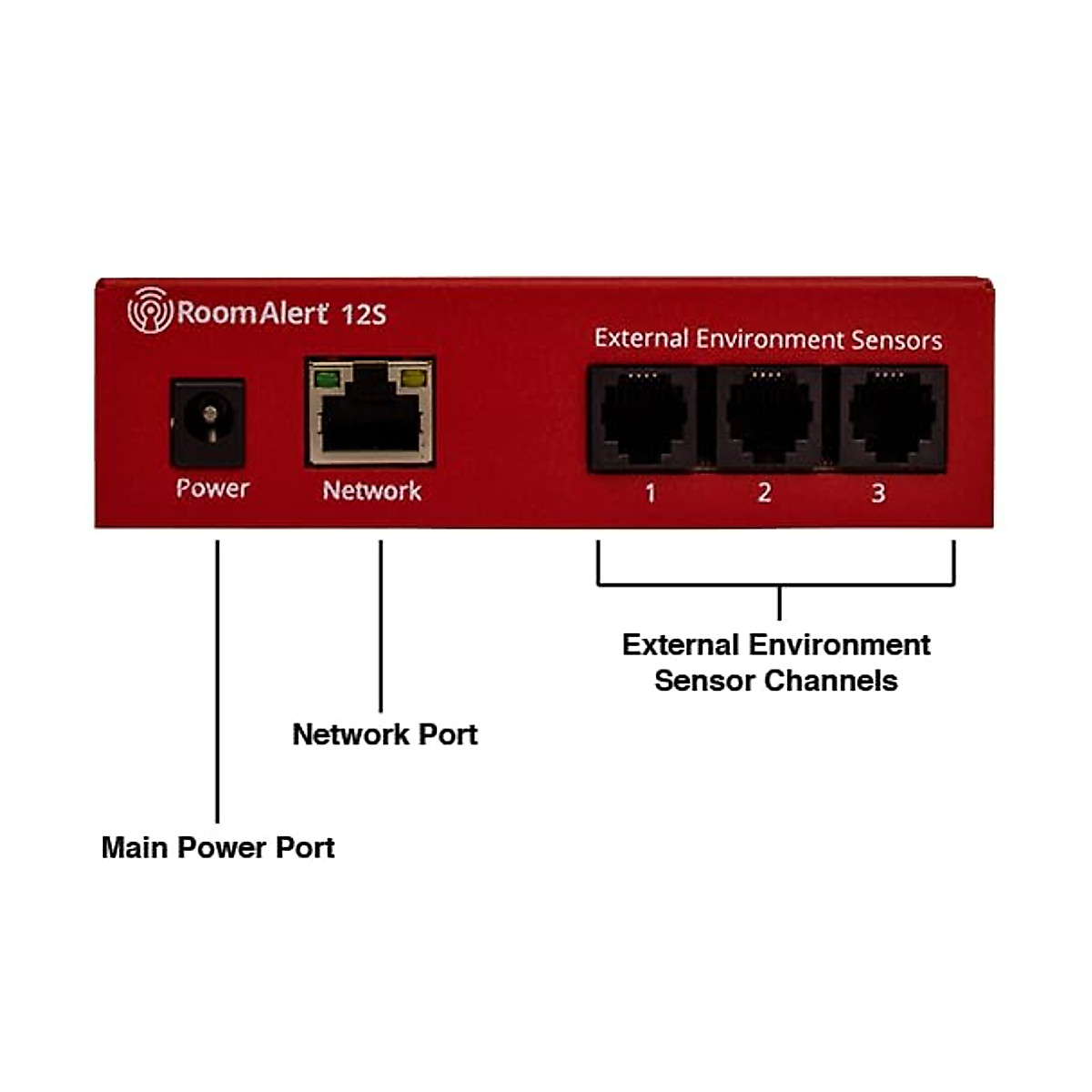 Room Alert 12S Advanced Proactive Environment Monitor – Built-in Temperature Sensor, Supports SSL/TLS, 2048-bit Encryption, SNMP v3, 12 Sensors, 24/7 Alerting & Reporting, Made in USA