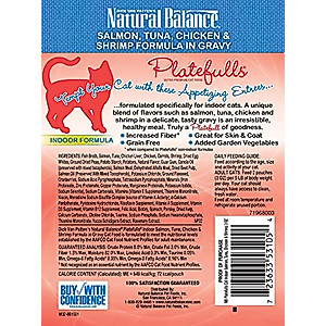 Natural Balance Grain-Free Platefulls Variety Pack Six Flavors: Turkey, Salmon & Chicken, Chicken Giblets, Cod & Sole, Salmon & Tuna, and Mackerel + Pet Paws Notepad - 3 Ounces Each (12 Pouches Total)