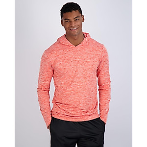 3 Pack: Men’s Quick Dry Fit Moisture Wicking Long Sleeve Fishing Active Athletic Hoodie Performance Hooded TShirt Workout Running Gym Sports Casual Sweatshirt UPF 50 Outdoor Hiking-Set 10, Medium