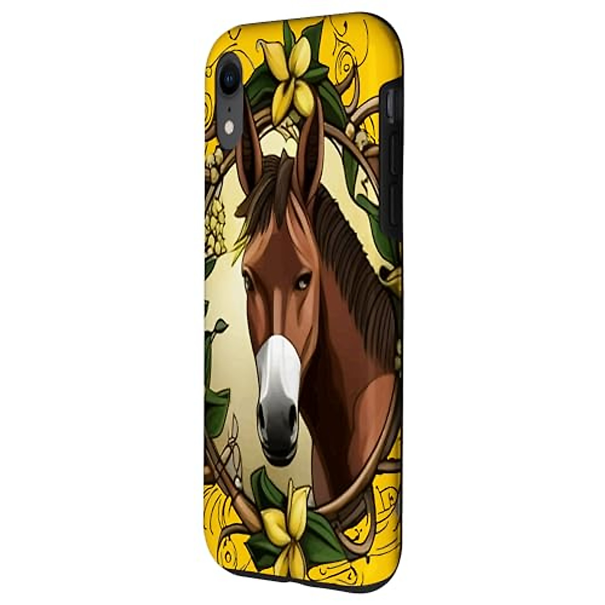 iPhone XR Mule Surrounded By A Wreath Of Yellow jessamine Tattoo Art Case