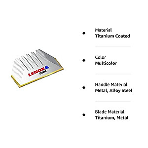 Lenox Gold Titanium Coated Utility Knife Blades - 10 Pack - Last 3X Longer Than Standard Blades