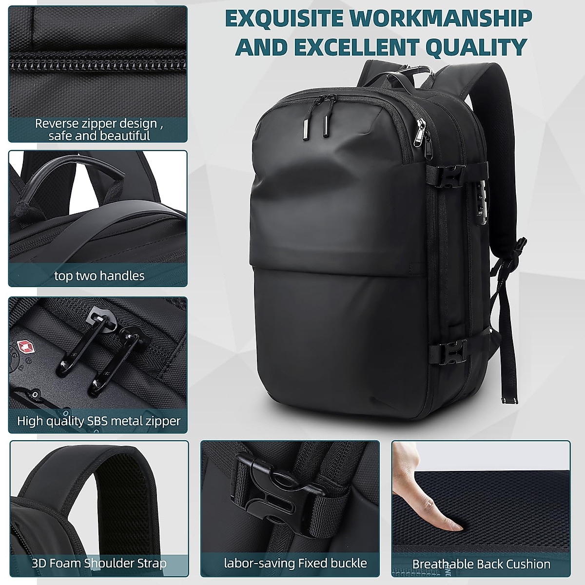 lovvento Cute Backpack Waterproof Vintage Laptop Backpack 15.6" Work College School Backpacks for Teen Girls Nurse Teacher Blue