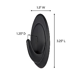 Command Outdoor Medium Terrace Hooks, Black, 3 lb Capacity, Water-Resistant Strips, 2-Hooks, 4-Strips, Decorate Damage-Free (Pack of 2)