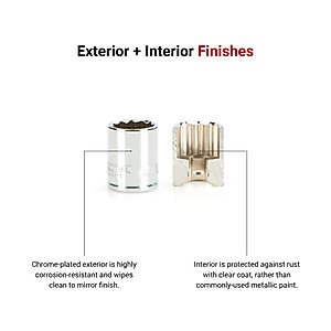 TEKTON 1/4 Inch Drive 12-Point Socket Set, 11-Piece (5/32-9/16 in.) | SHD90103