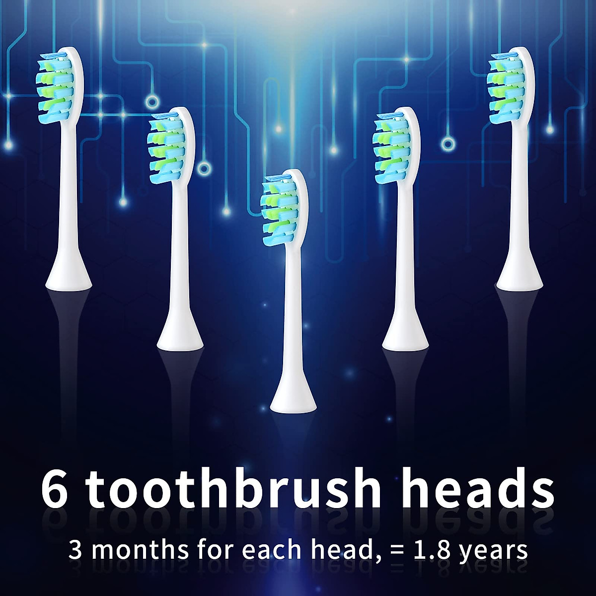 HONGGOLD Sonic Toothbrush for Adults and Kids， Electric Toothbrushes 5 Modes Smart Timer Tooth Brush Electric Set 6 Brush Heads, Waterproof IPX7, Sonic Electric Toothbrush, Pink