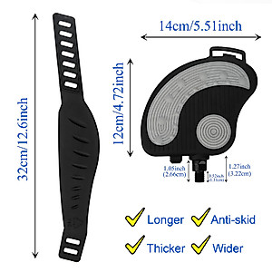 Exercise Bike Pedals 9/16" with Straps for Peloton Bike, Spin Cycling Bike, Indoor Exercycle Bike, Stationary Recumbent Bicycle Replacement Parts